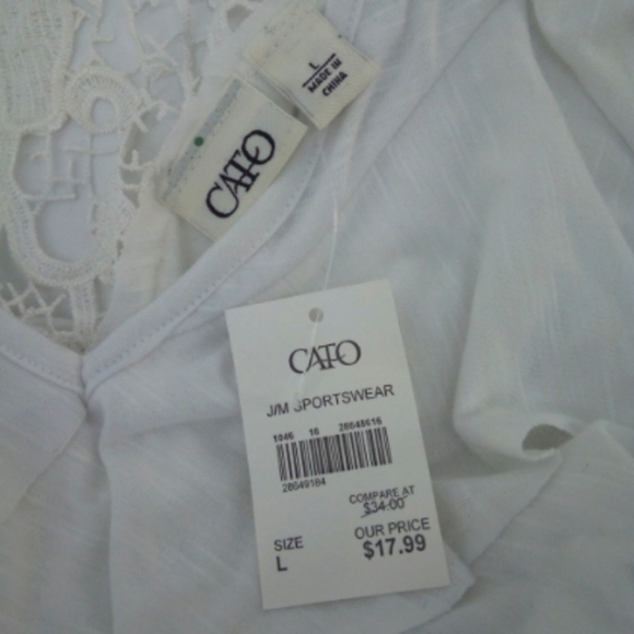 Cato | Tops | Nwt Cato Ruffle White Tier Shirt Top Early 200s Style ...